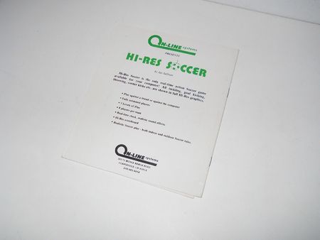 Hi-Res Soccer - Apple II Games